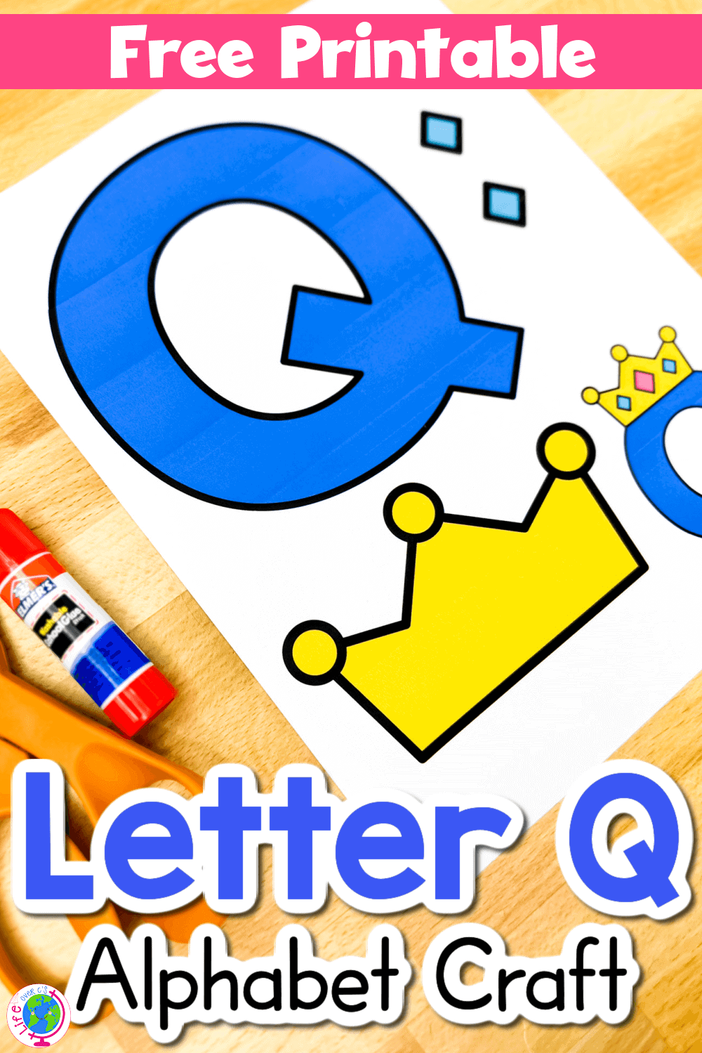 Free Printable Uppercase Letter Q Craft Template