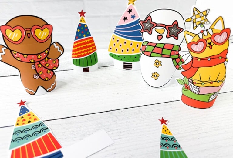 Free Printable Christmas Paper Dolls for Kids