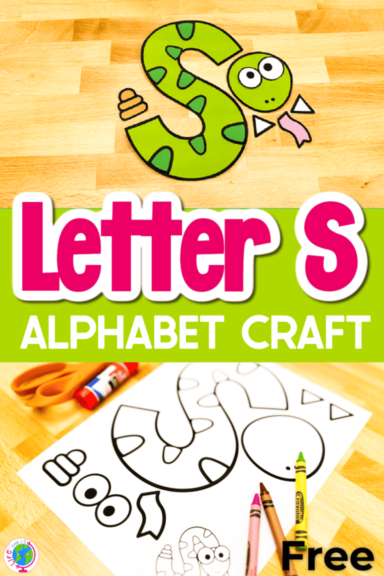 Free Printable Uppercase Letter S Craft Template - Life Over C's