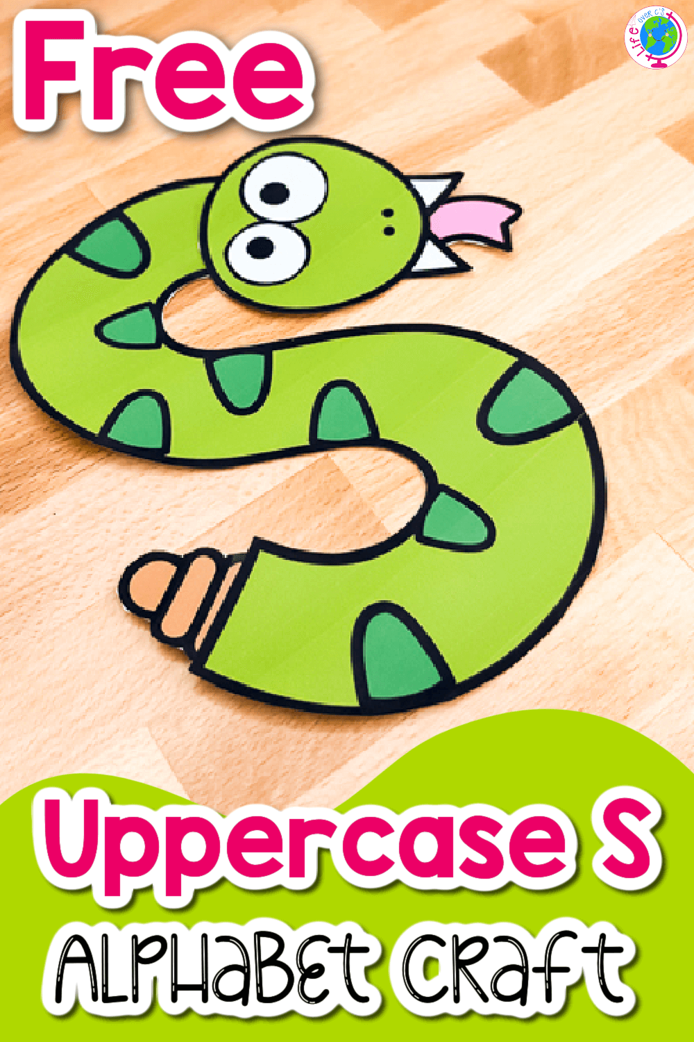Free Printable Uppercase Letter S Craft Template - Life Over C's
