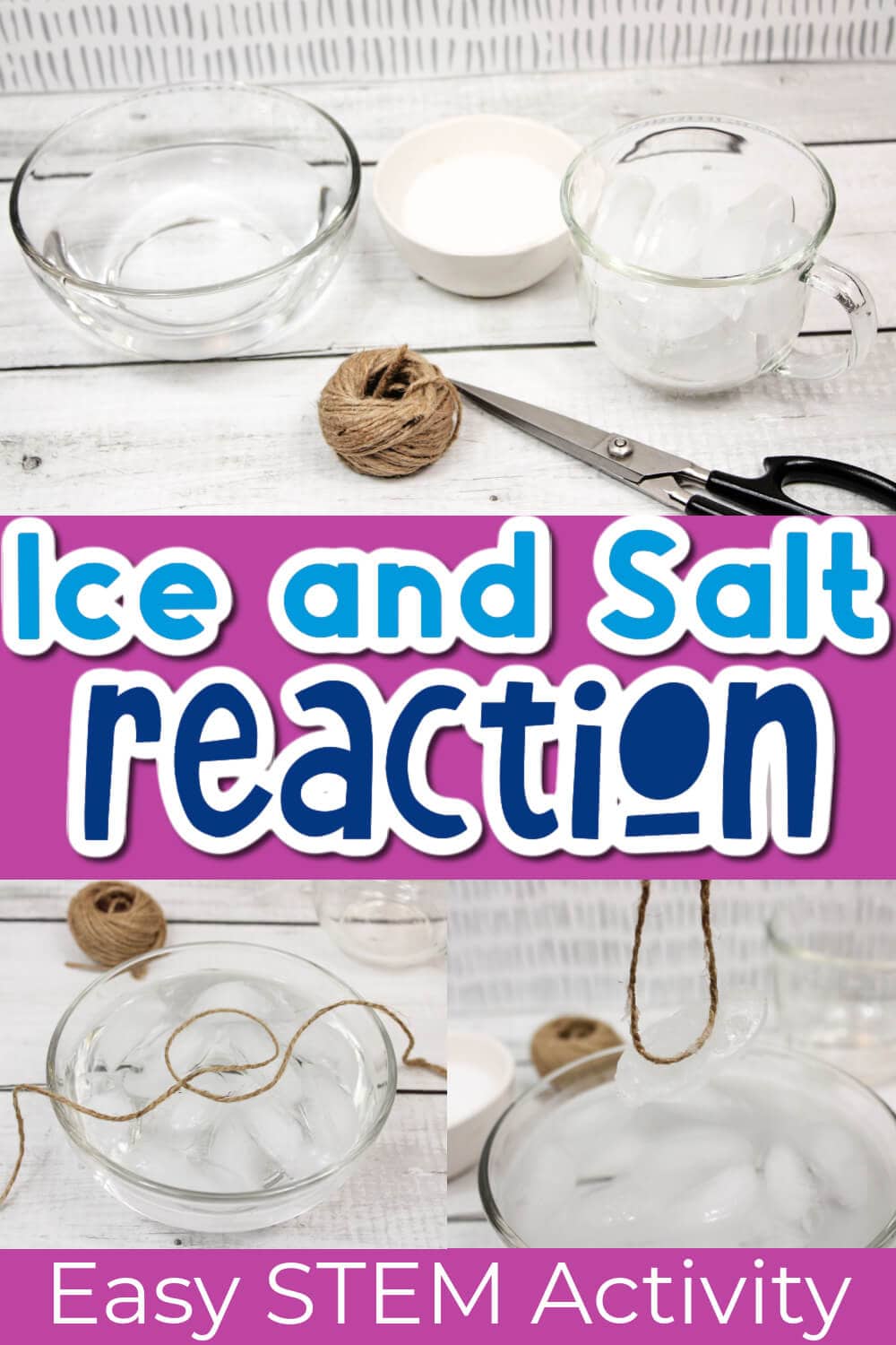 Easy Sticky Ice Experiment for Kids 🔎🧊