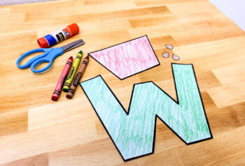 Free Printable Uppercase Letter W Craft Template - Life Over C's