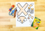 Free Printable Uppercase Letter X Craft Template 🦊