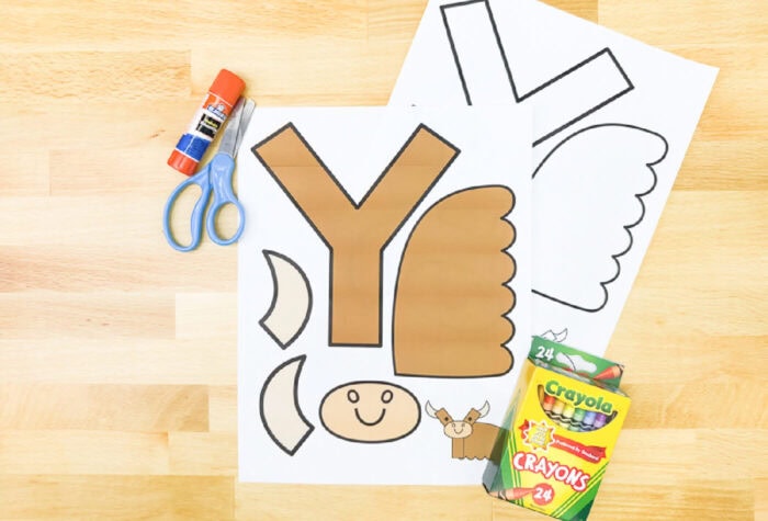 Free Printable Uppercase Letter Y Craft Template ️