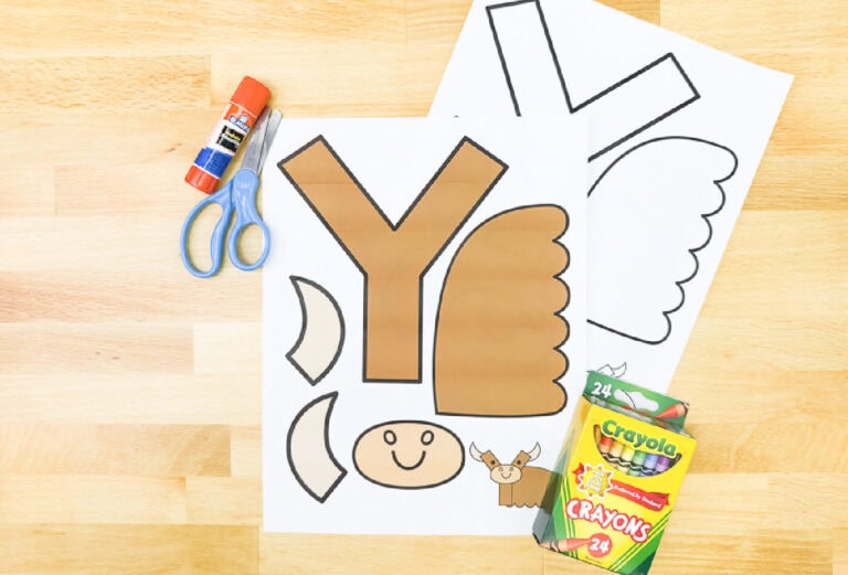 Free Printable Uppercase Letter Y Craft Template ️