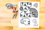 Free Printable Uppercase Letter Z Craft Template 🦓