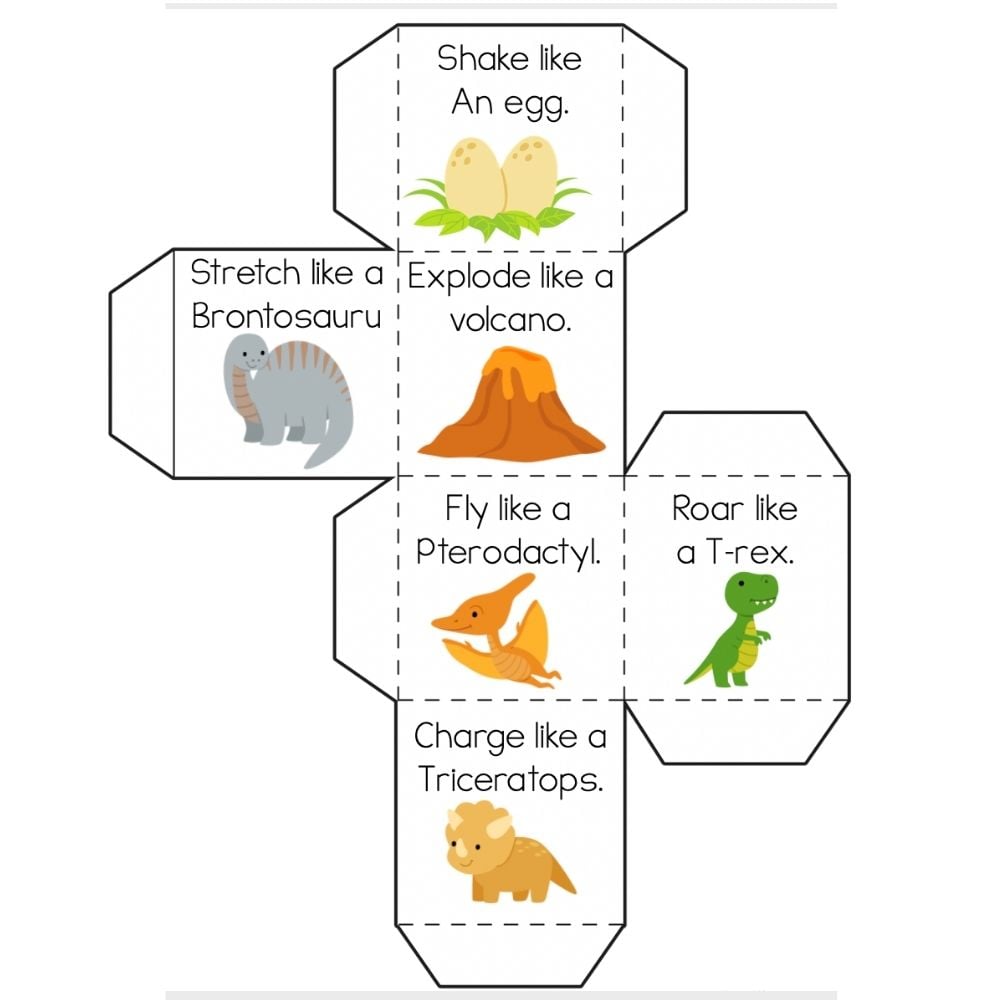 Dinosaur Brain Break Cube TW - Life Over C's