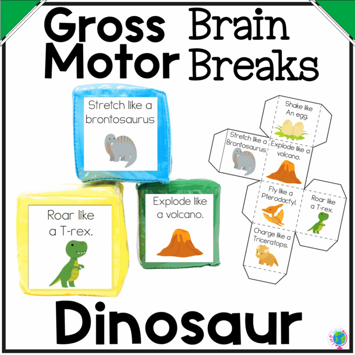 Dinosaur Brain Break Cube TW - Life Over C's